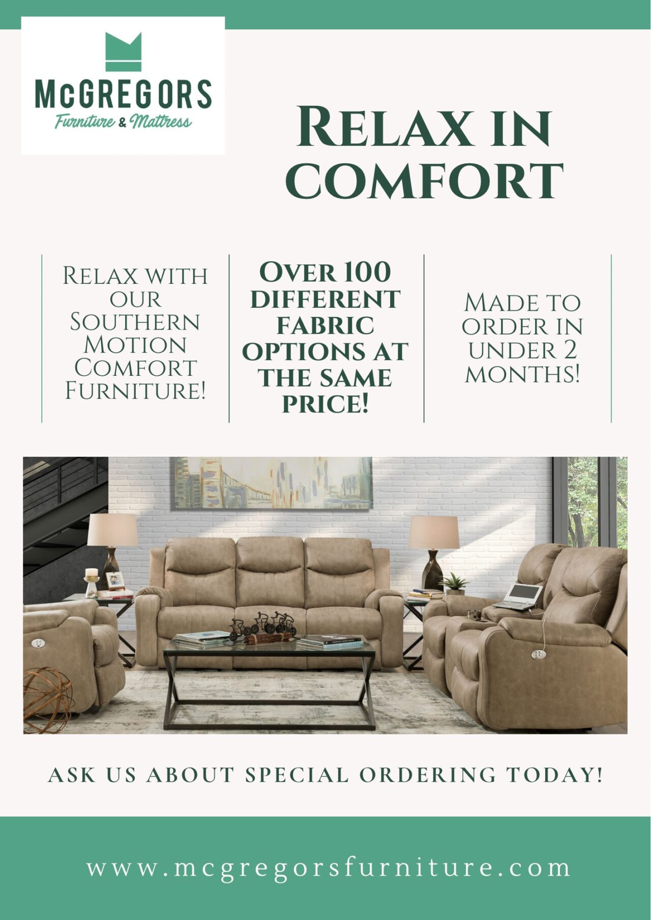 Design your comfort! | McGregors Furniture & Mattress